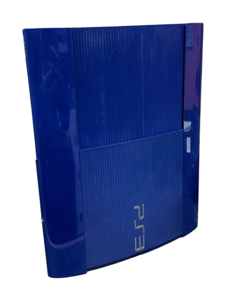 Pre-owned PS3 Super Slim Console, 500GB, Blue (Console Only) - Own4Less